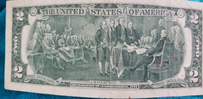 2 Dollar Bill 1776 - ID 8416