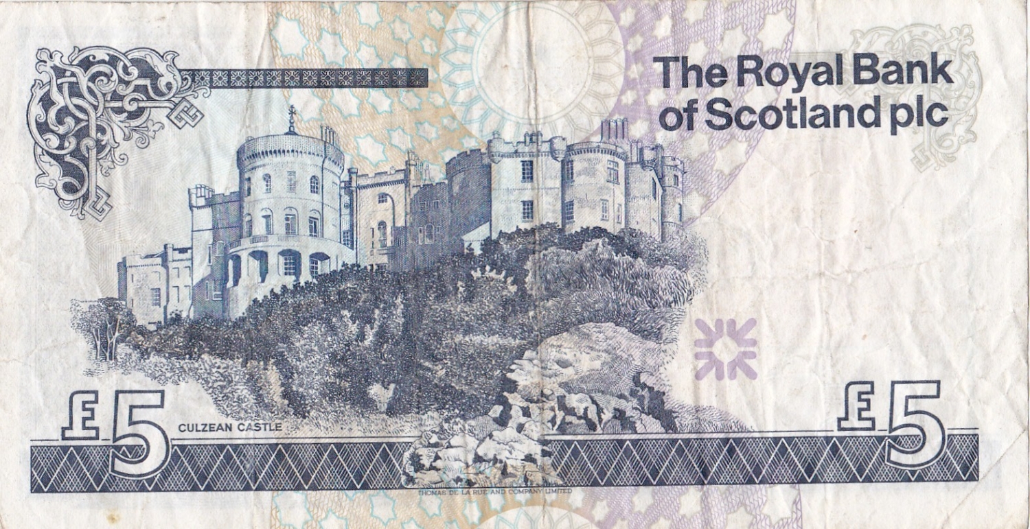 BANCNOTA ANGLIA/SCOTIA - 5 LIRE STERLINE - ID 3601