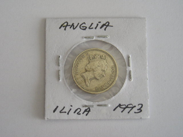 MONEDA ANGLIA - O LIRA STERLINA EMISA IN ANUL 1993 - ID 3282